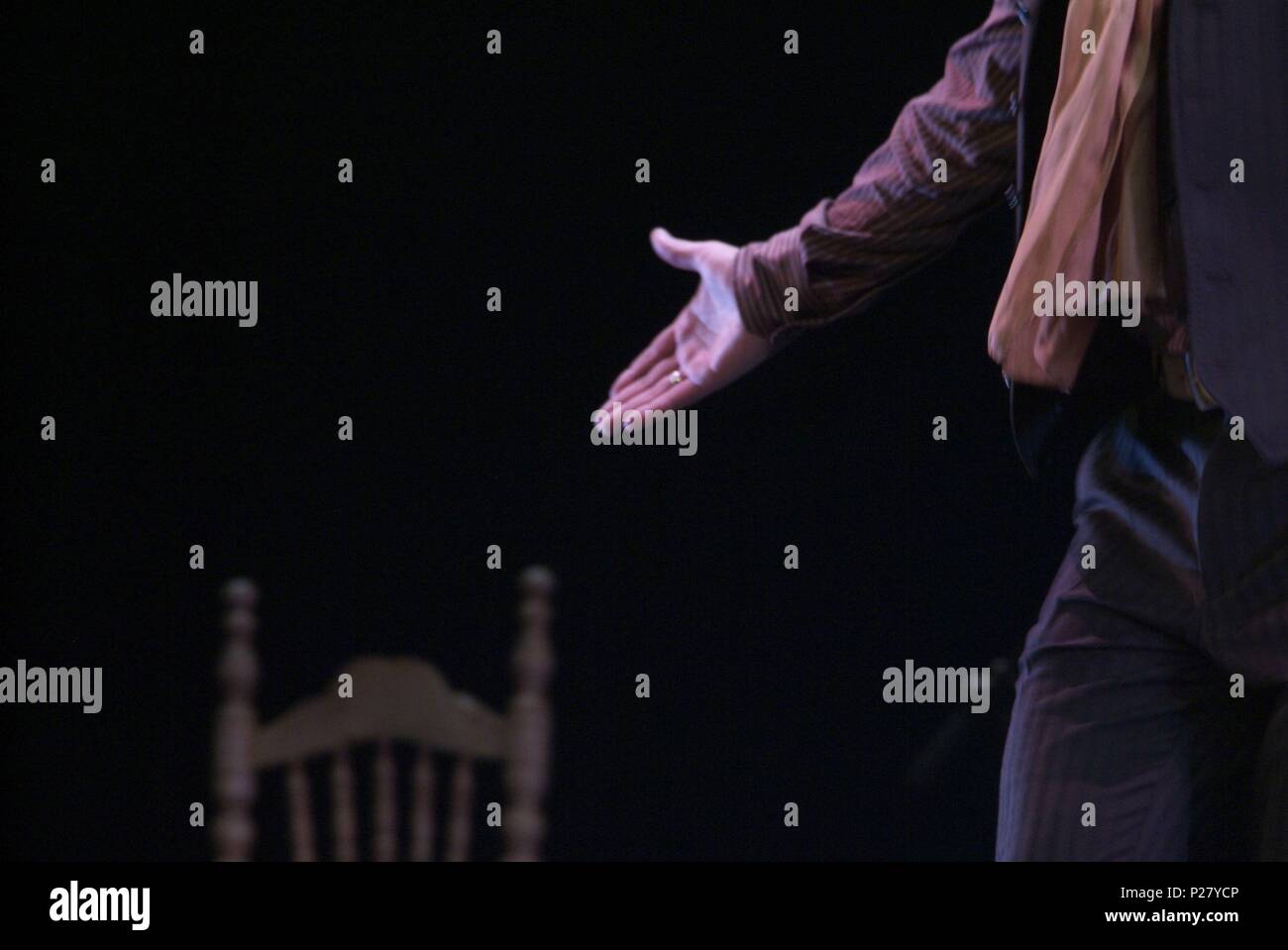 Arm of a flamenco dancer on stage Stock Photo - Alamy