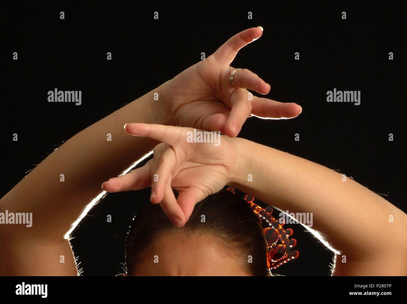 Flamenco dancer waving arms and hands Stock Photo - Alamy