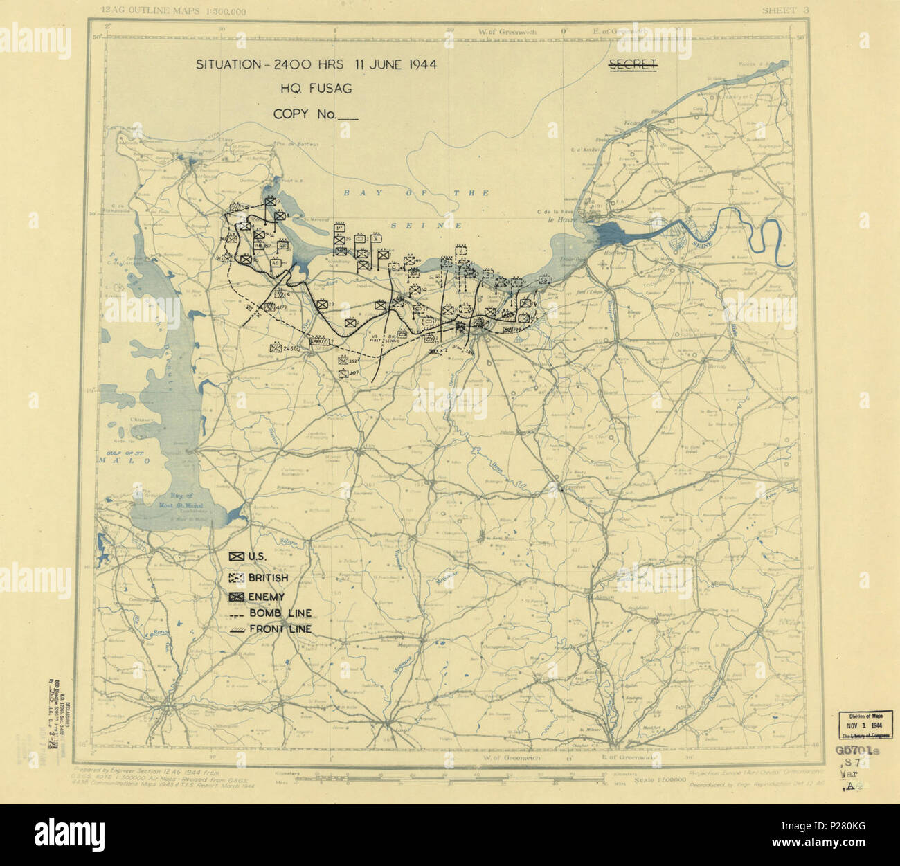 June 1944 map hi-res stock photography and images - Alamy