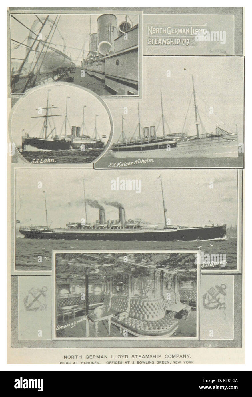 (King1893NYC) pg091 NORTH GERMAN LLOYD STEAMSHIP COMPANY. PIERS AT ...