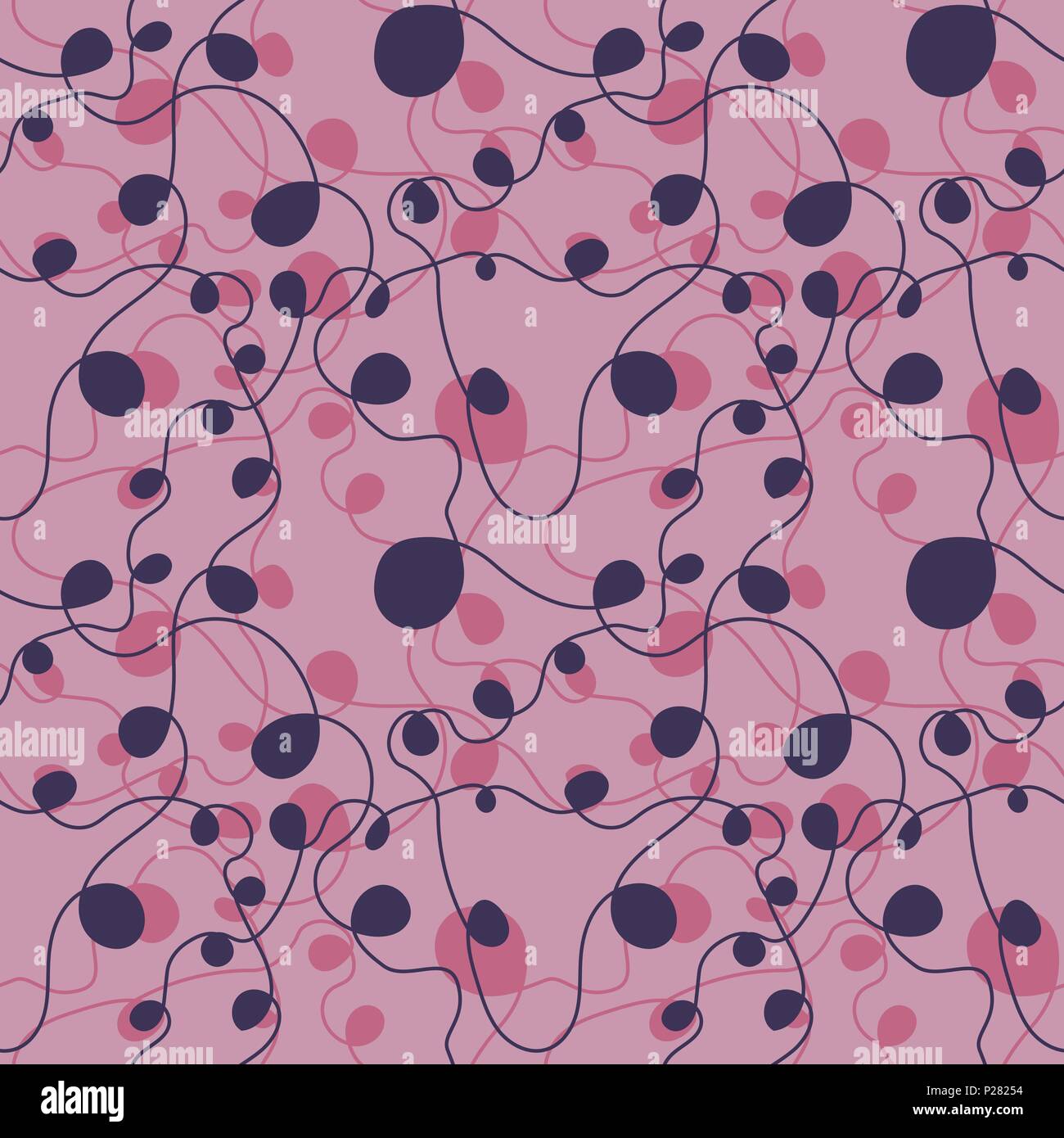 Vector seamless wavy round lines hi-res stock photography and images ...