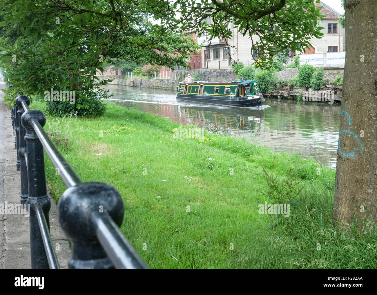 Boating near feeder rd Bristol England UK Stock Photo - Alamy
