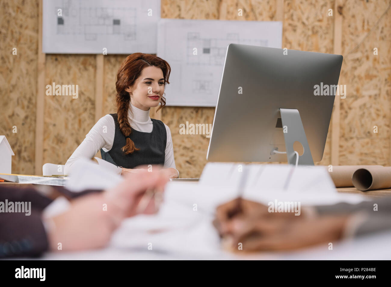 Digital architecture drawings hi-res stock photography and images - Alamy