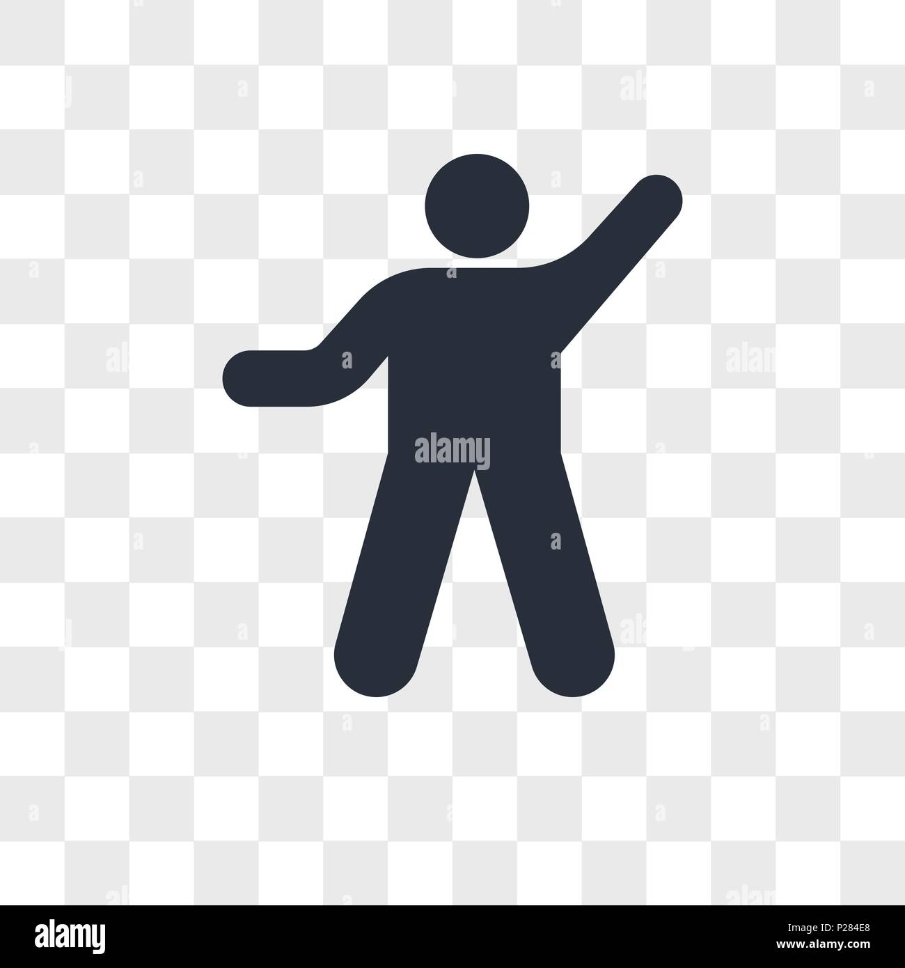 Person exercise heating vector icon isolated on transparent background ...