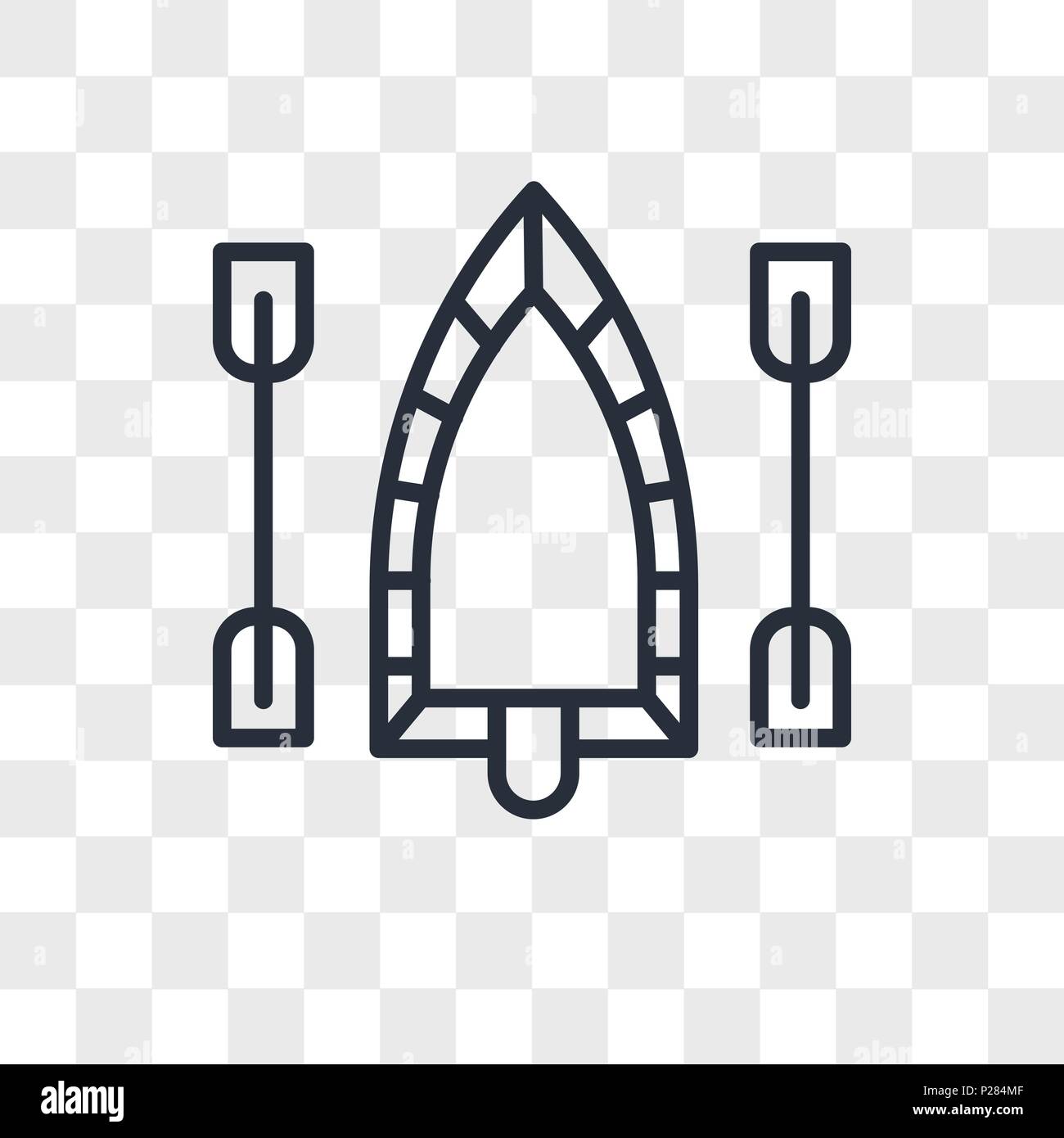 Raft vector icon isolated on transparent background, Raft logo concept ...