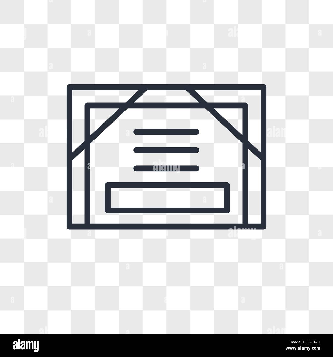 Folder vector icon isolated on transparent background, Folder logo ...