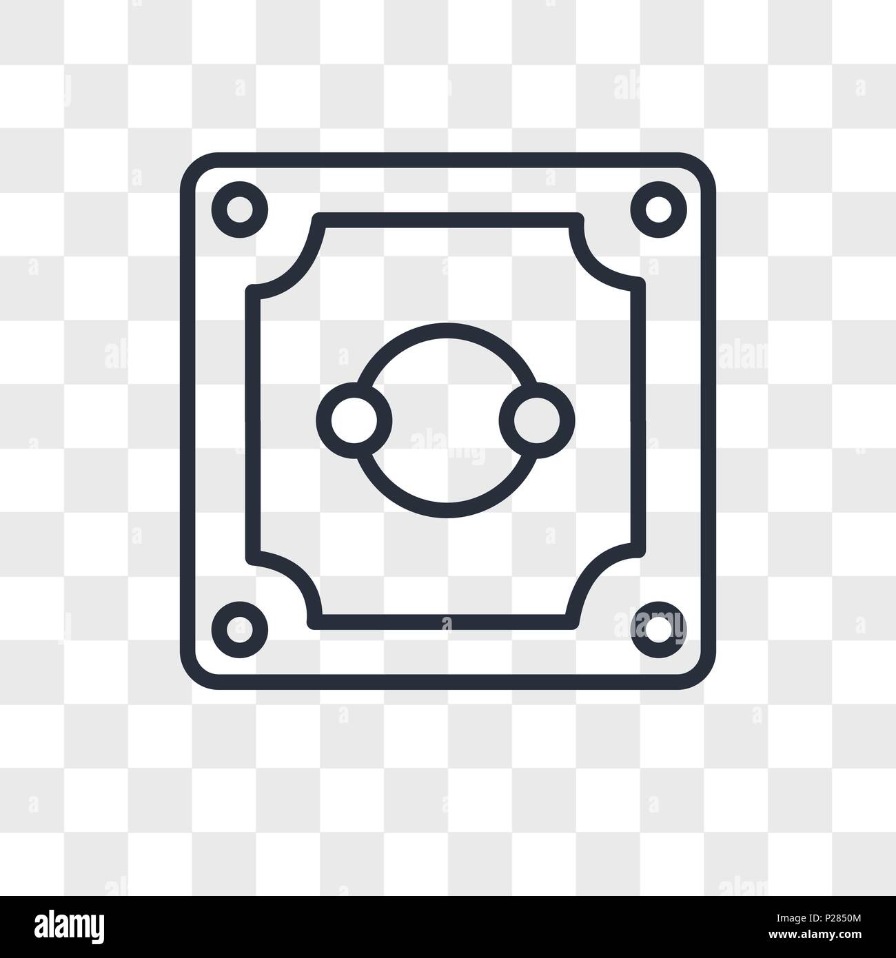 Socket vector icon isolated on transparent background, Socket logo ...