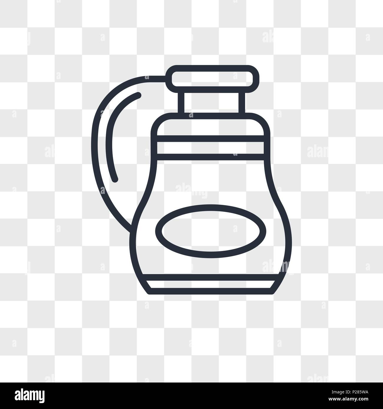 Flask vector icon isolated on transparent background, Flask logo ...