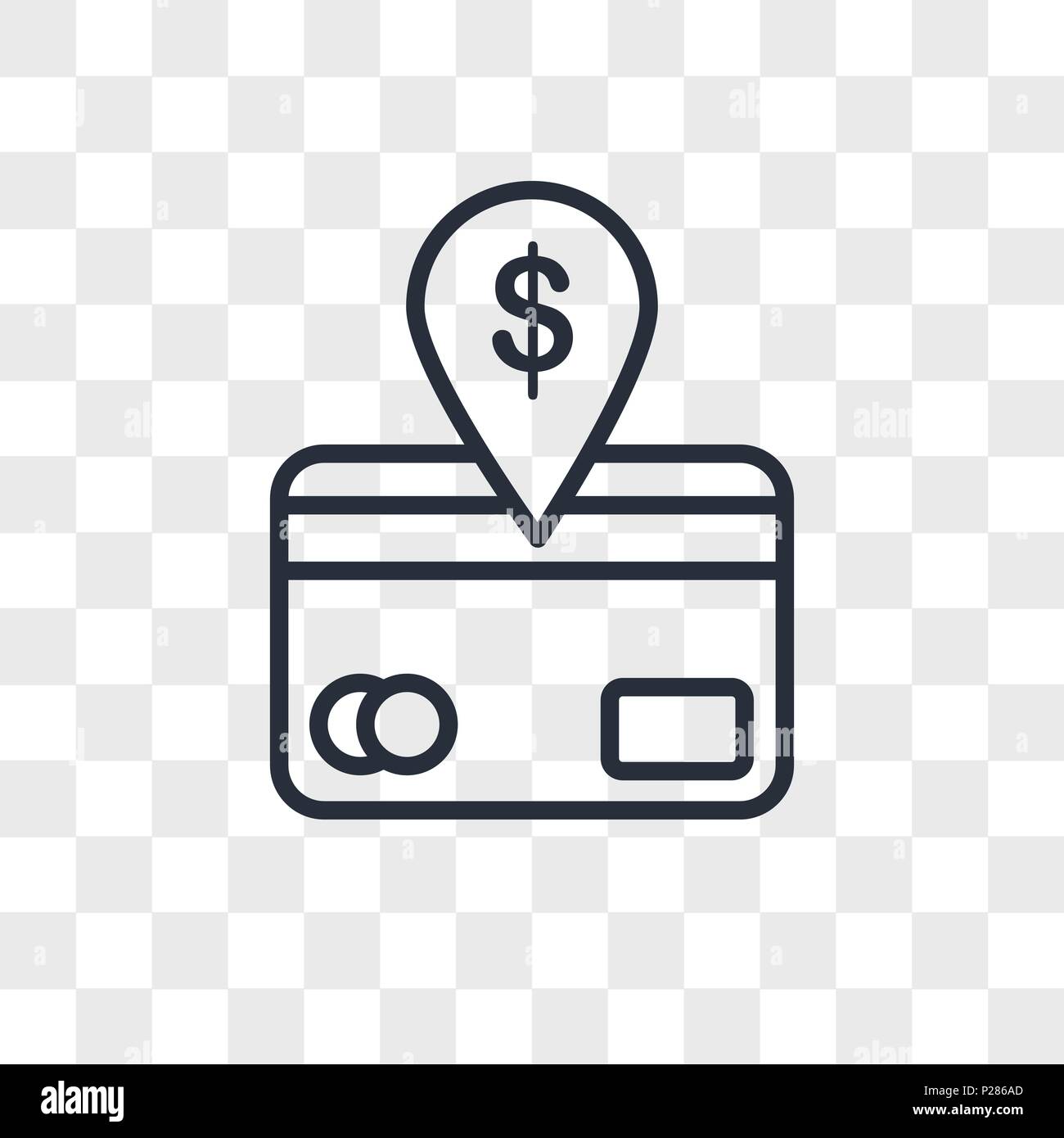 direct debit vector icon isolated on transparent background, direct ...