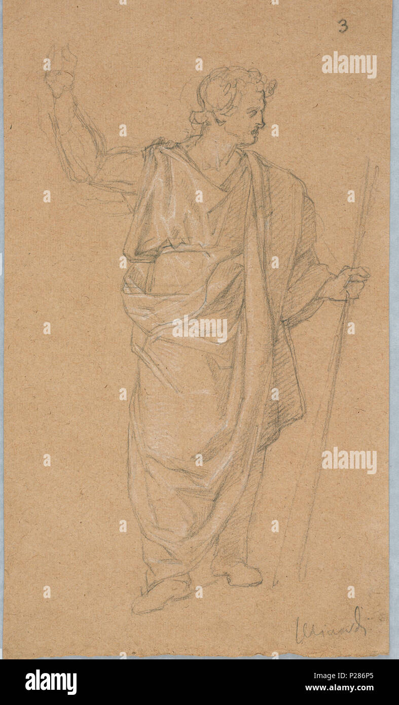 99 Drawing, Classical Figure, 1850–1900 (CH 18125693 Stock Photo - Alamy