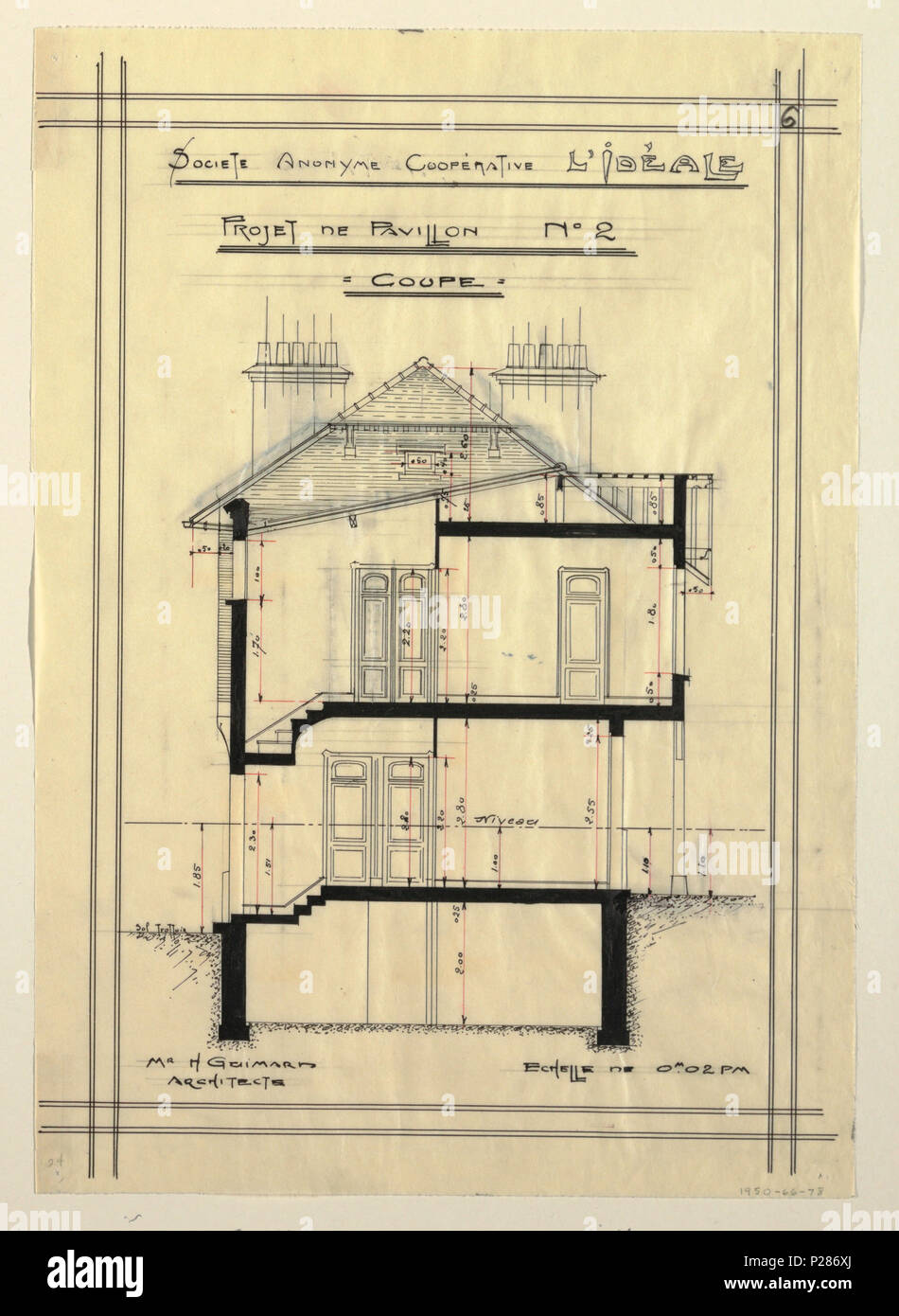 Cross Section 2 Story Home