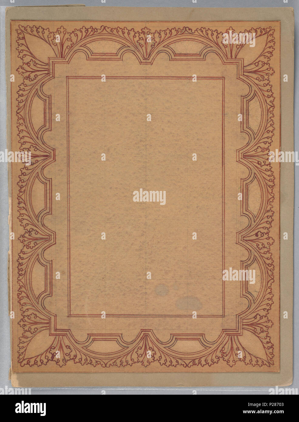 99 Drawing, Design for a Book Cover and Book Binding, ca. 1887–1903 (CH ...