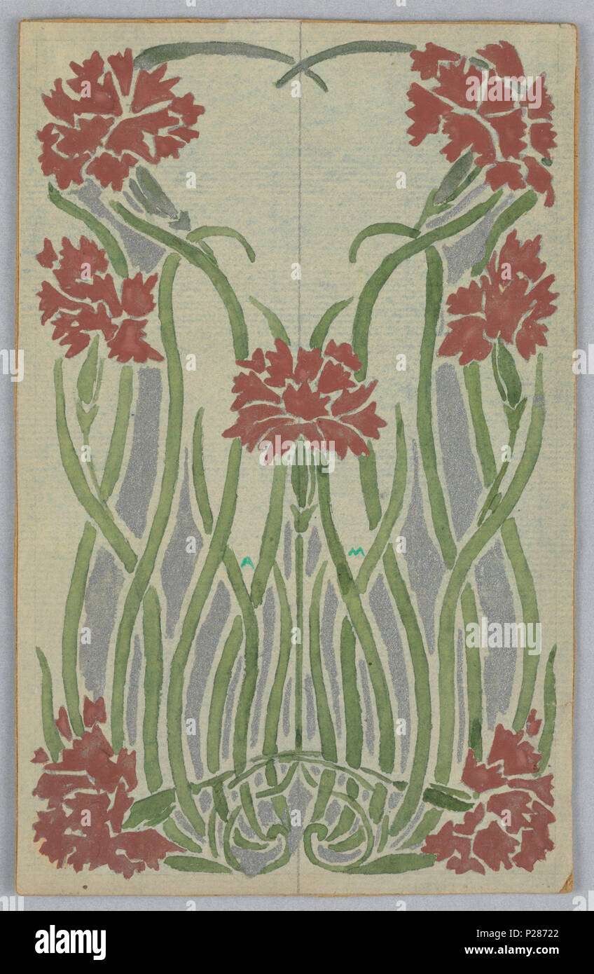 100 Drawing, Design for a Book Cover, ca. 1887–1903 (CH 18569013 Stock ...