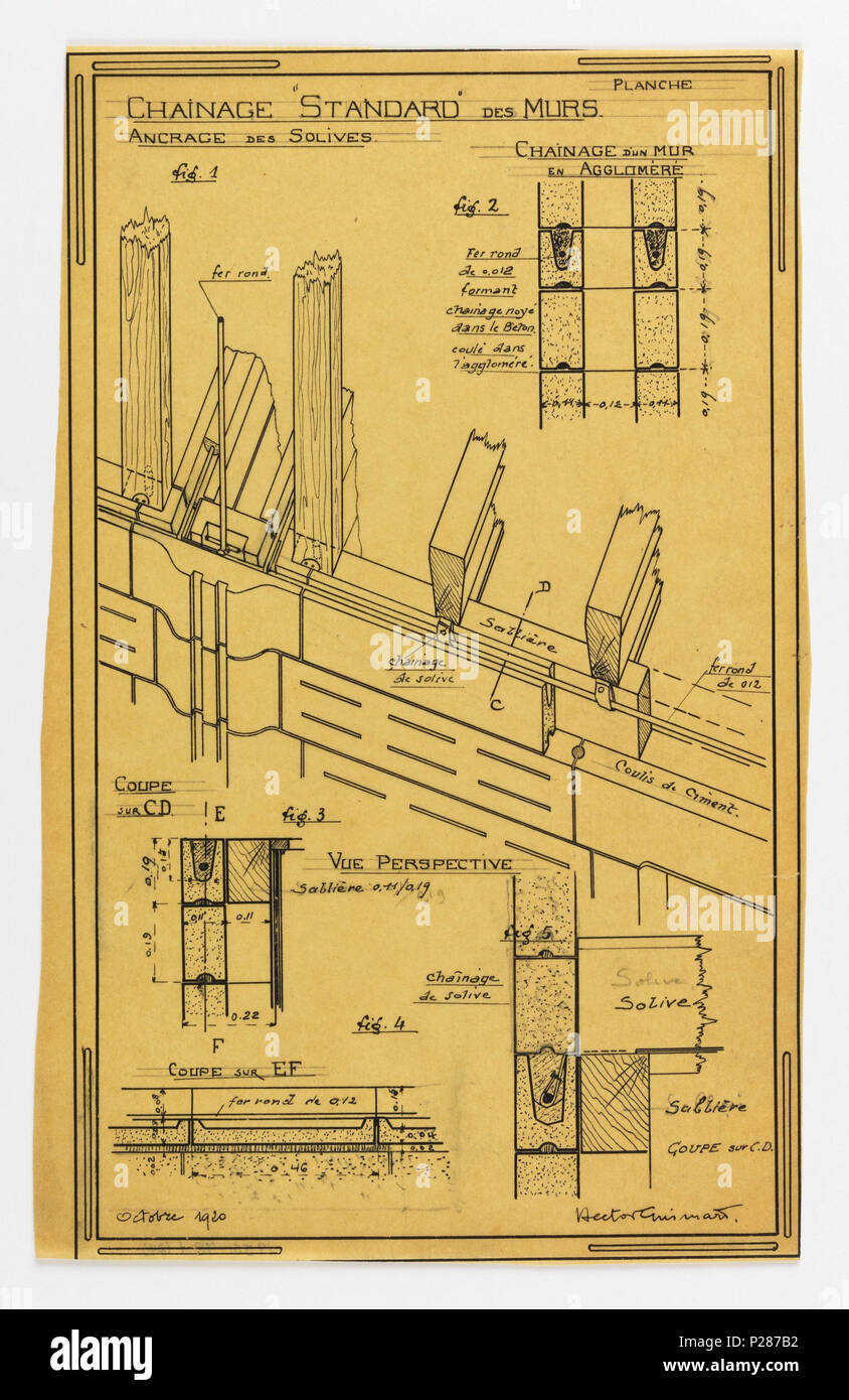 . English: Drawing, Design for a Mass-Operational House Designed by ...