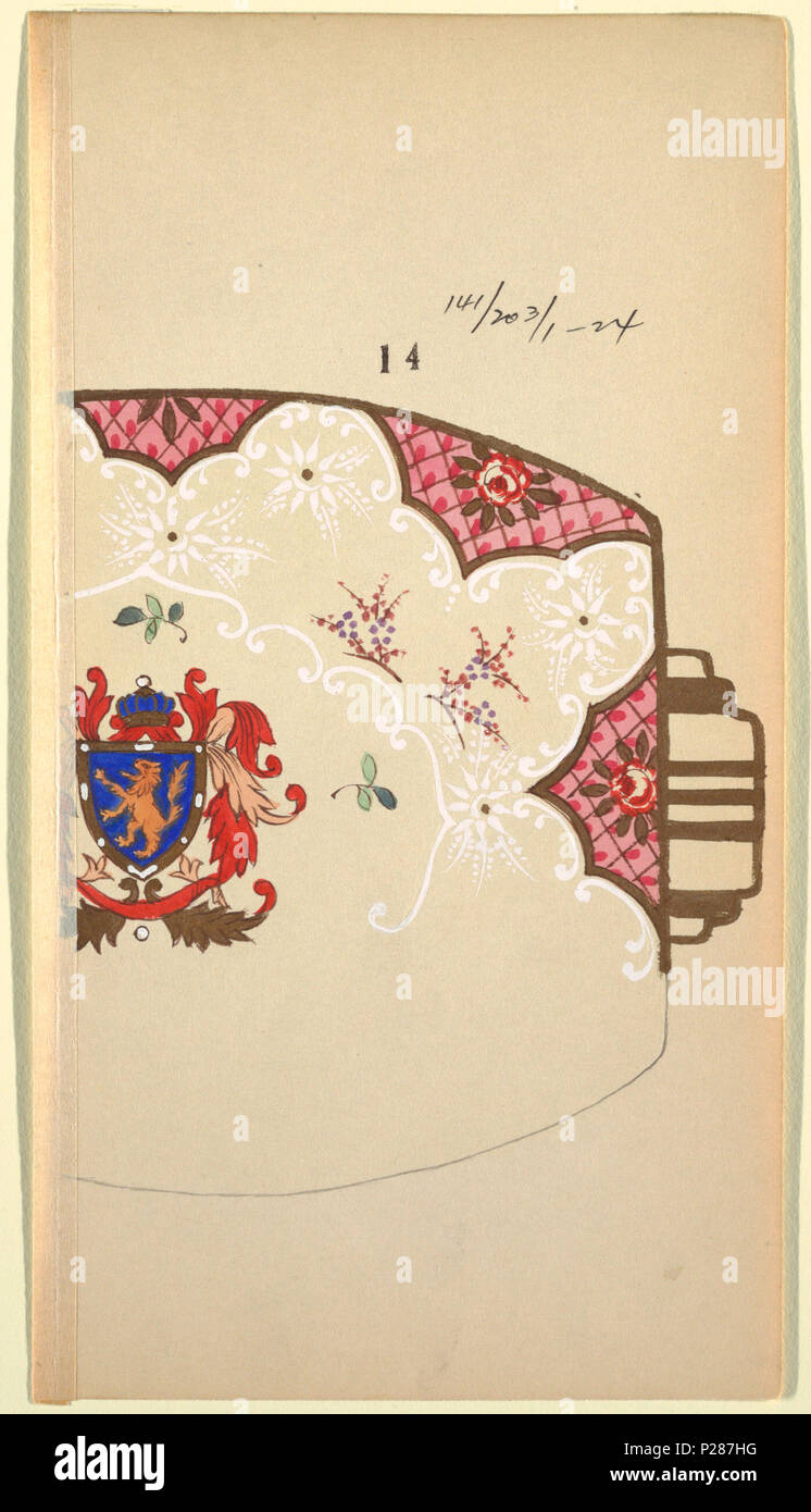 101 Drawing, Design for a Platter, 1880–1910 (CH 18804531 Stock Photo ...