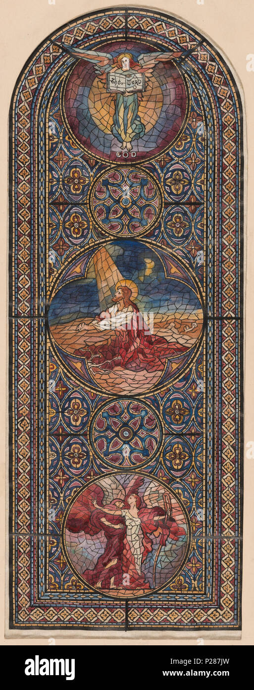 101 Drawing, Design for a stained glass window, ca. 1909–12 (CH ...