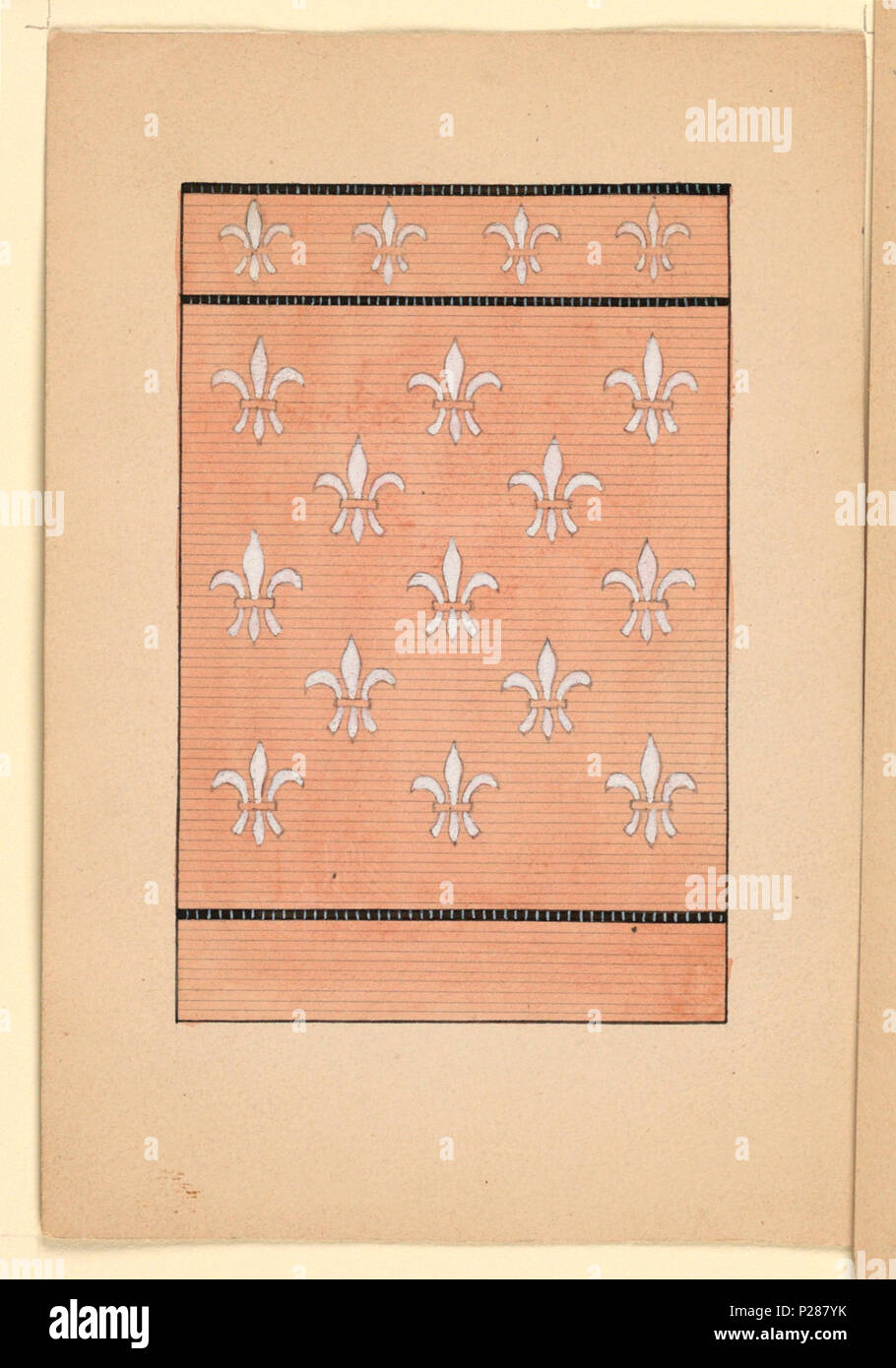 White fluer de lys pattern hi-res stock photography and images - Alamy