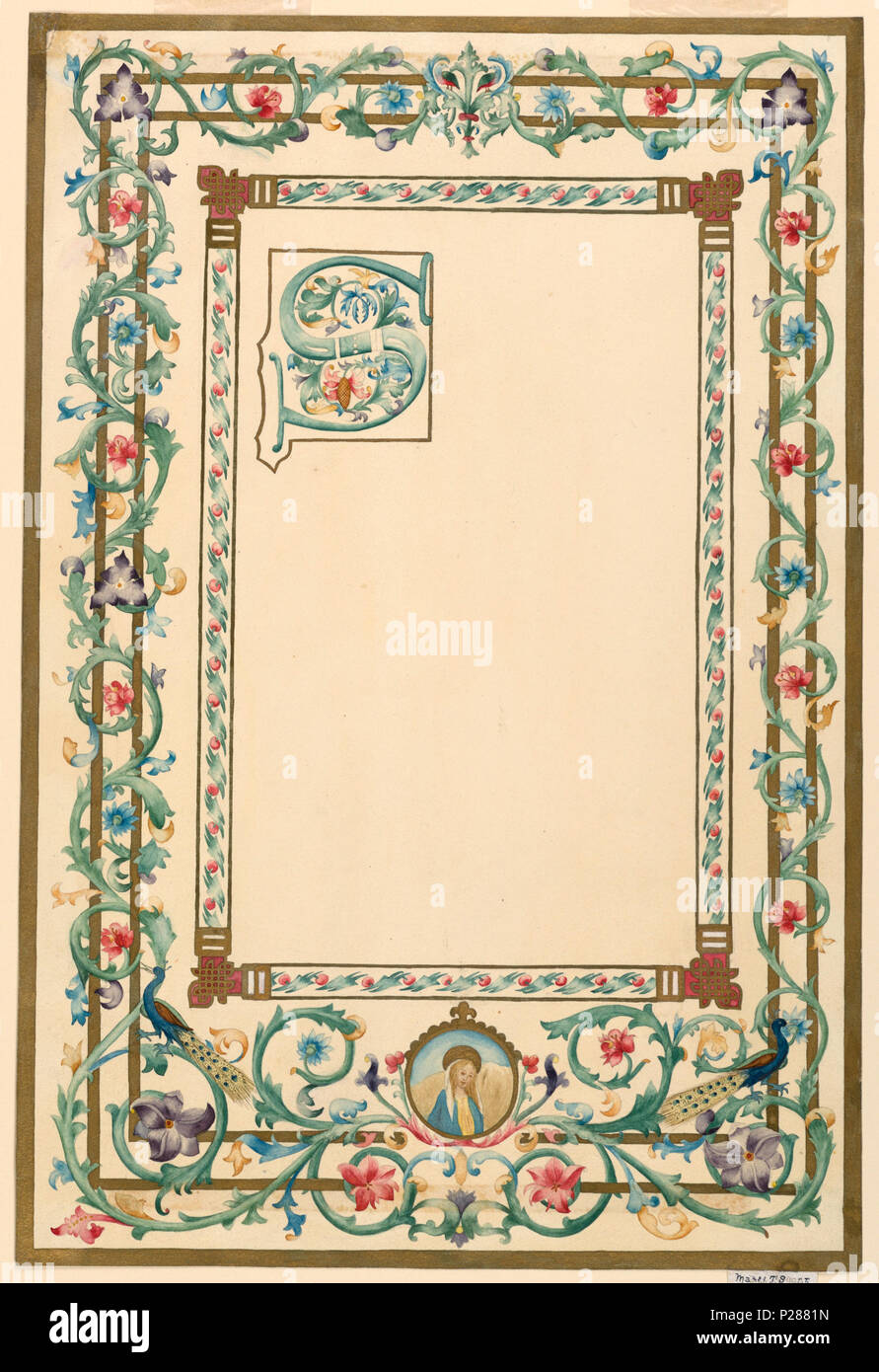 . English: Drawing, Design for Page Illustration, 1905 . 1905 102 ...