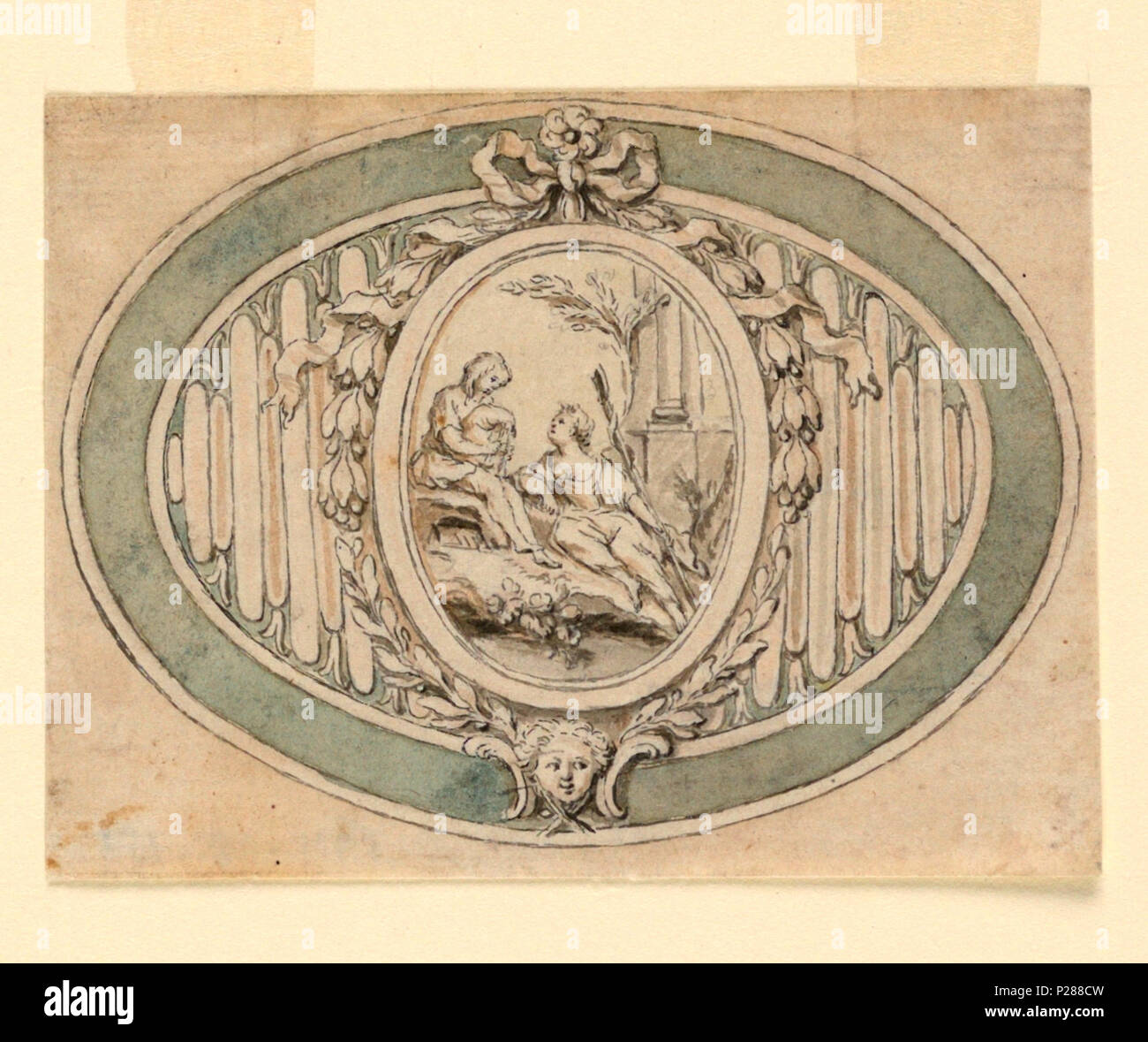 . English: Drawing, Design of Patch Box Cover . before 1911 (acquired ...