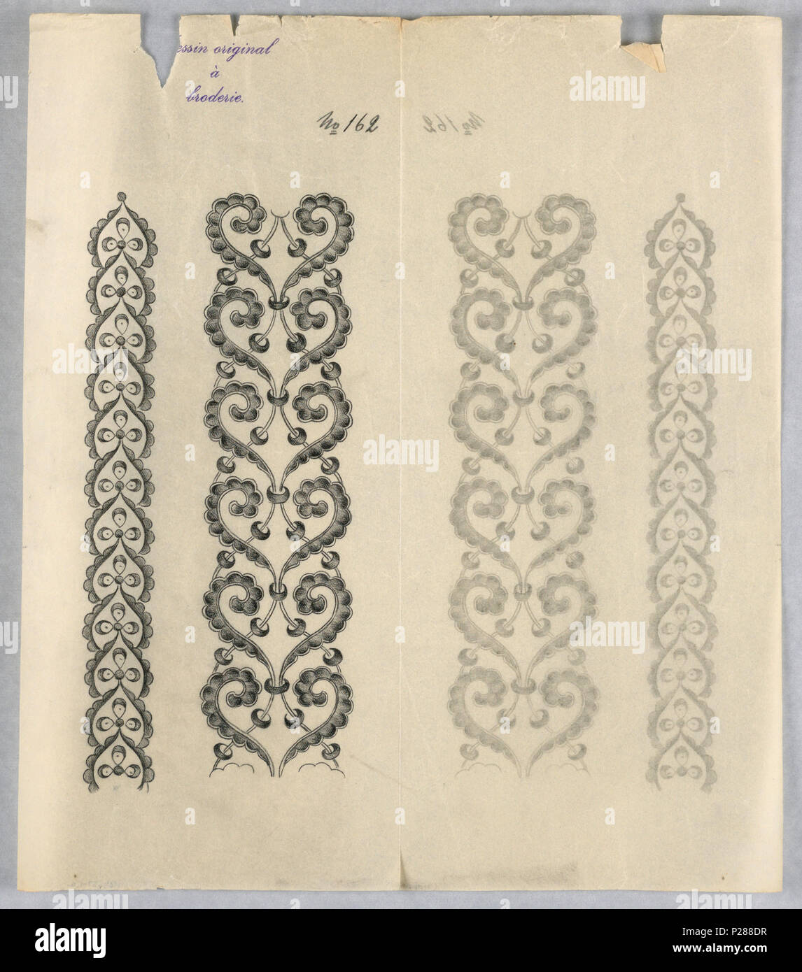. English: Drawing, Designs for Embroidery, ca. 1890 . English ...
