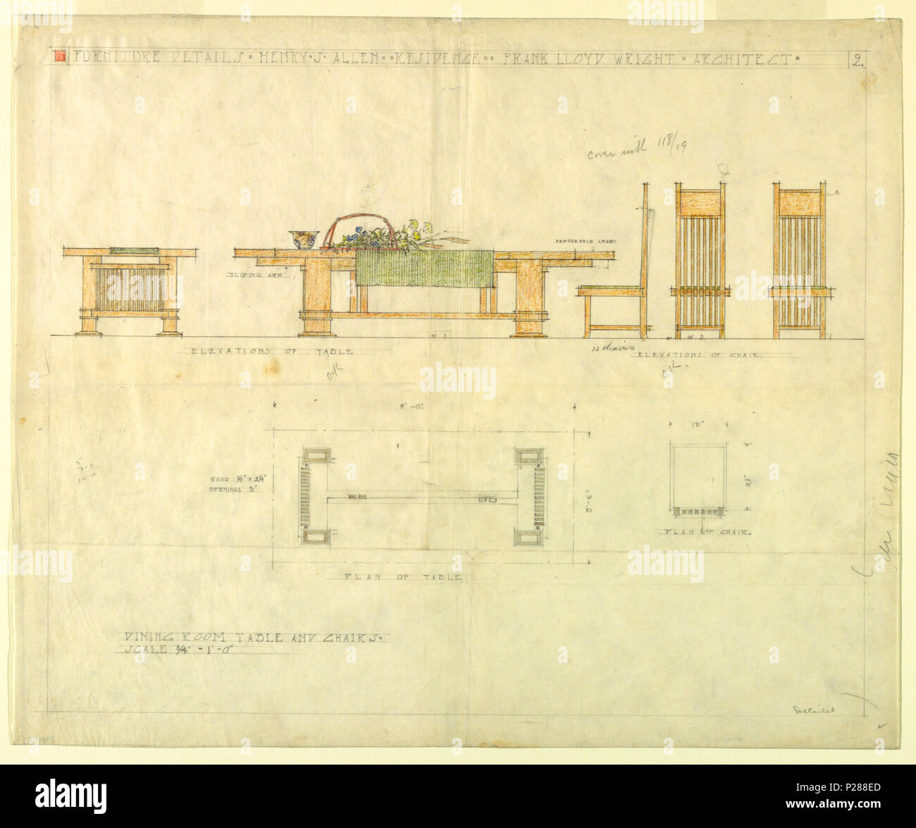 Back elevation drawing hi-res stock photography and images - Alamy