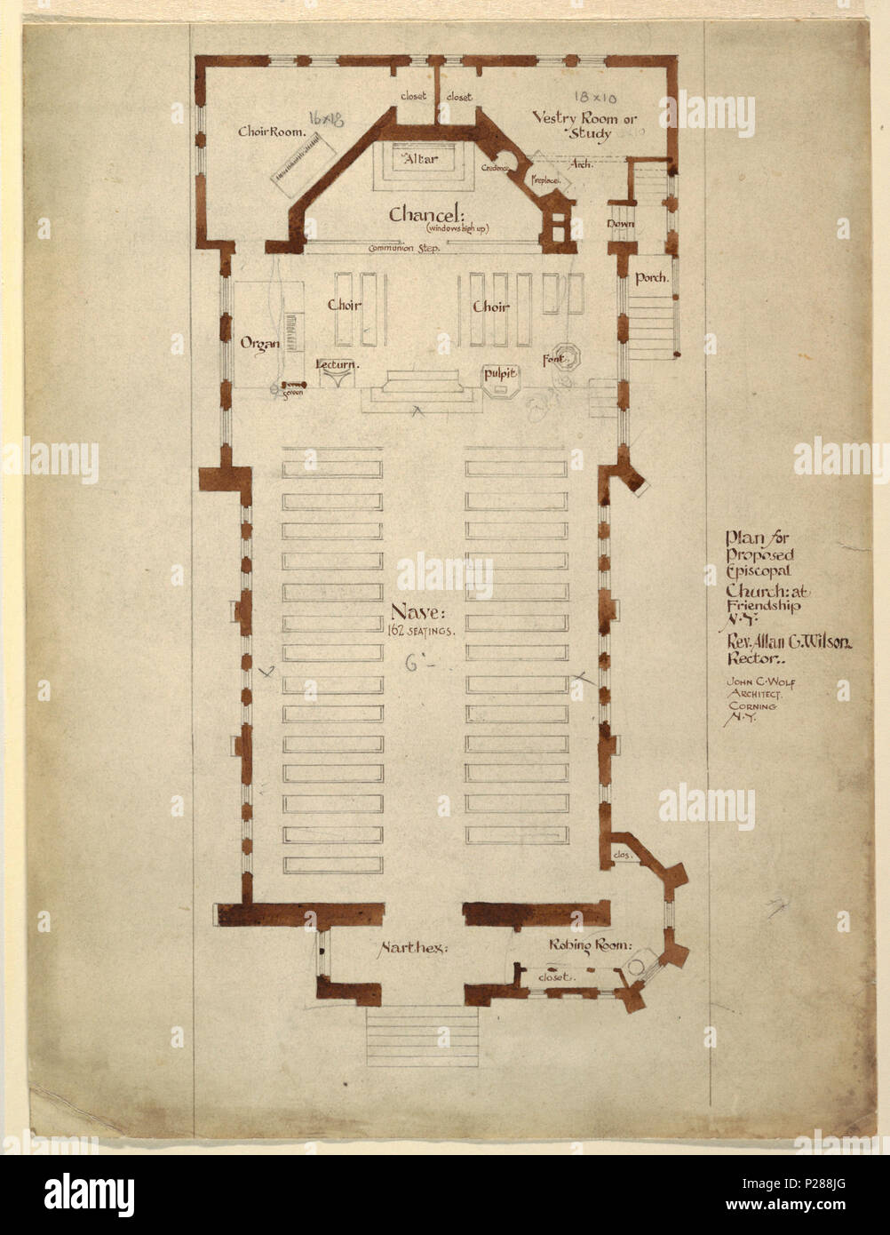 Church floor plans hi-res stock photography and images - Alamy
