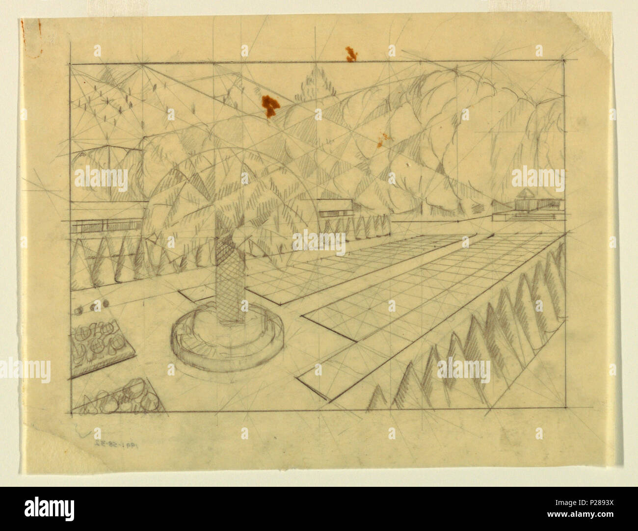 Landscape perspective drawing hi-res stock photography and images - Alamy