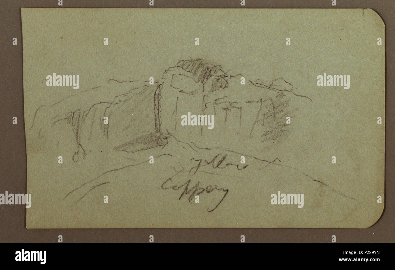 . English: Drawing, Mountain, February 1890 ? . February 1890 ? 106 ...