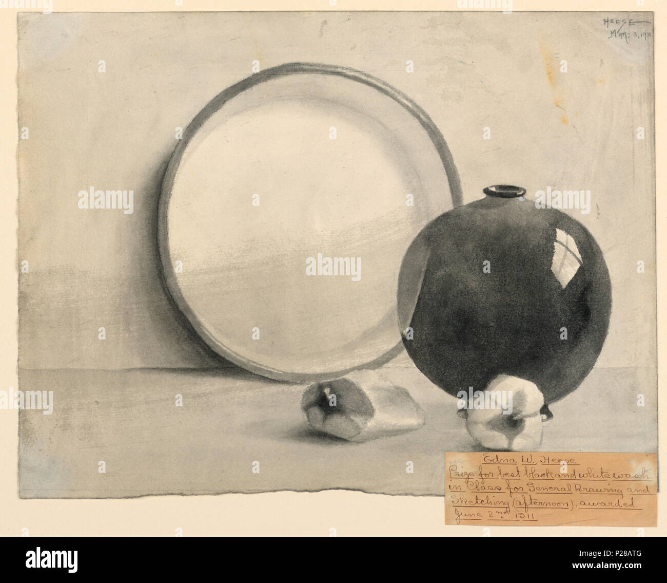 . English: Drawing, Still-life, 1911 . English: Horizontal rectangle ...