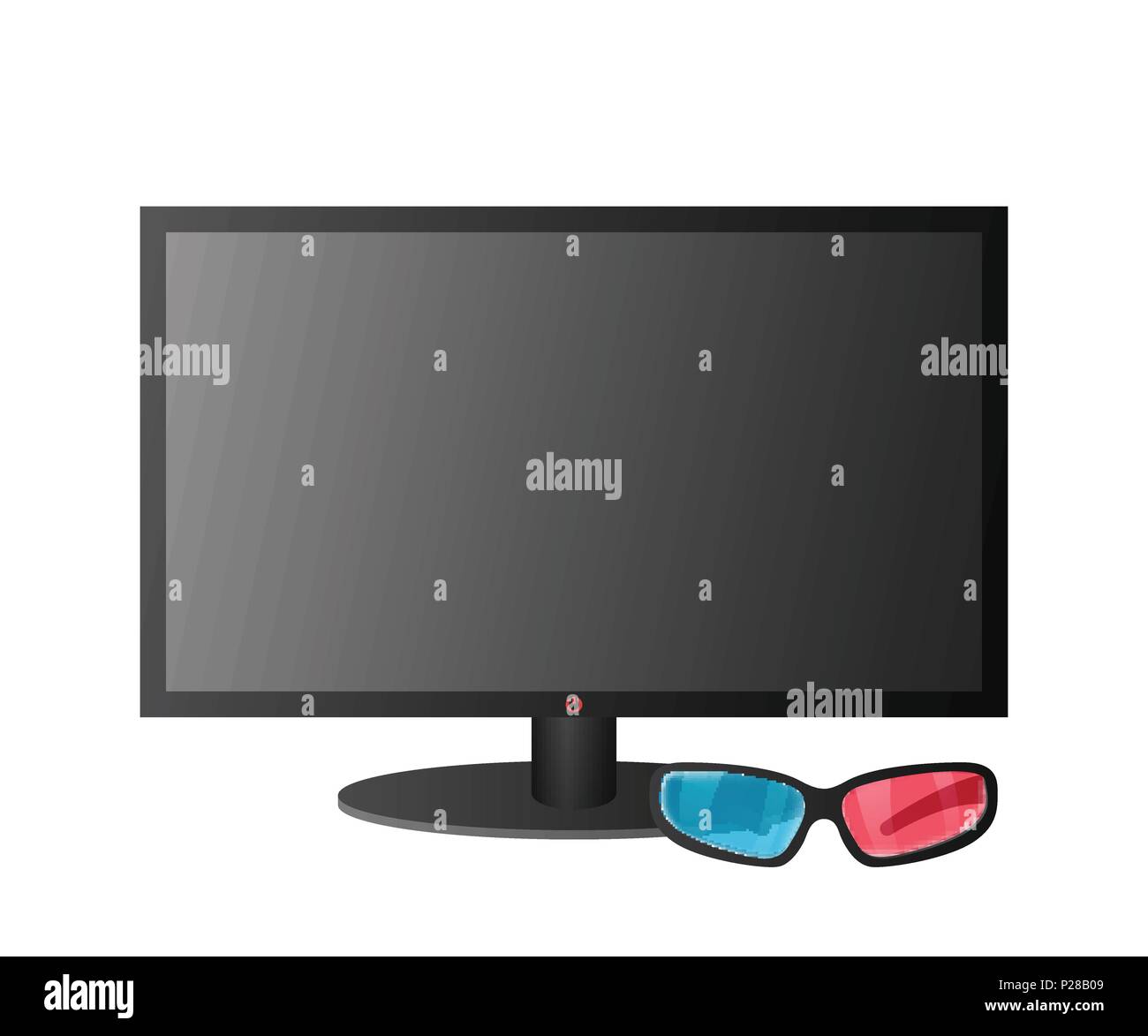 Large tv home Stock Vector Images - Alamy