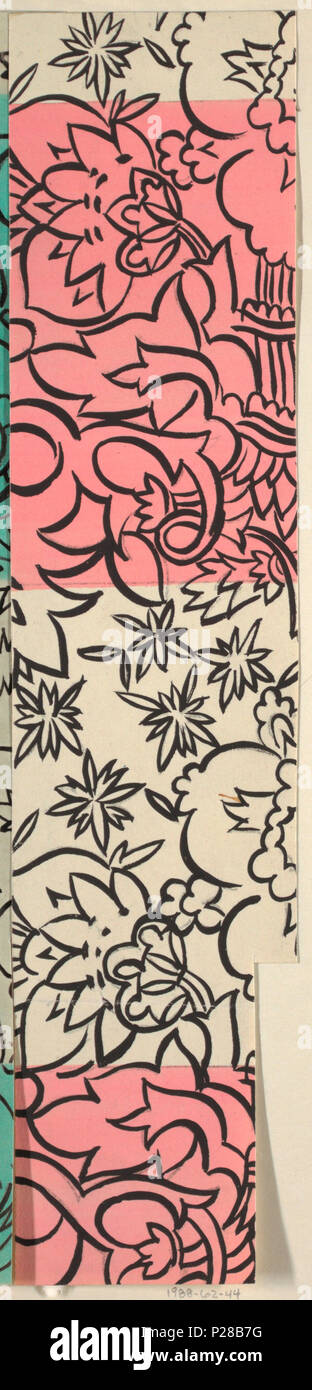 108 Drawing, Textile Design- Aussee, 1911–14 (CH 18630607-3 Stock Photo ...