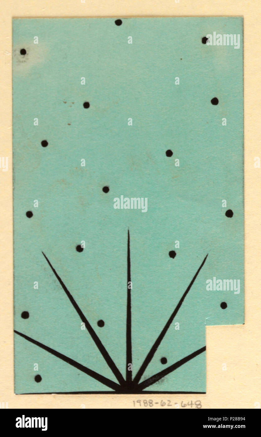 . English: Drawing, Textile Design: Cyan, 1922 . English: Starburst and ...