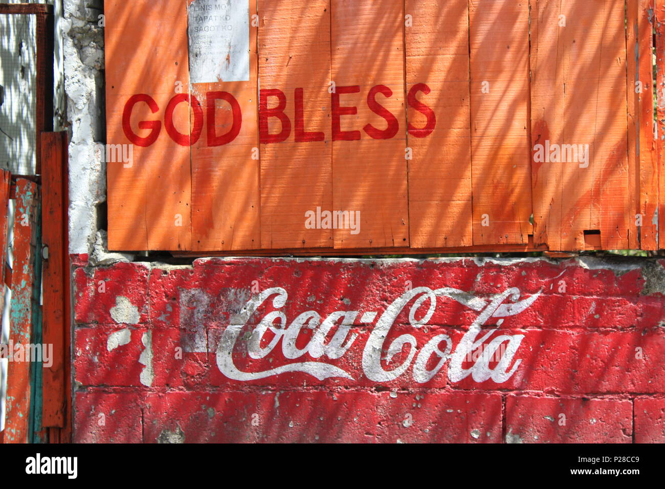 God Bless Coca Cola Stock Photo - Alamy