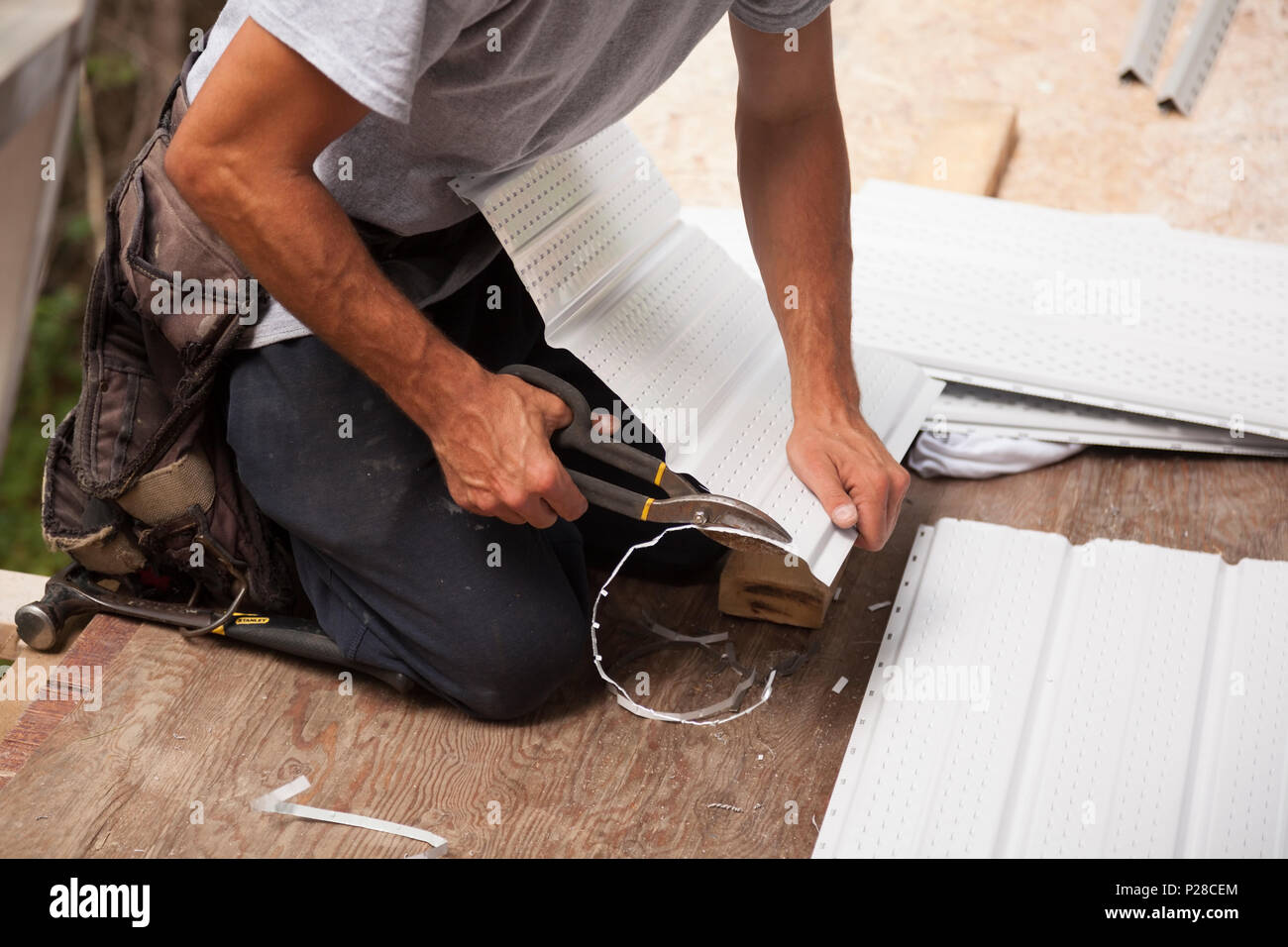 Cutting soffiting hi-res stock photography and images - Alamy