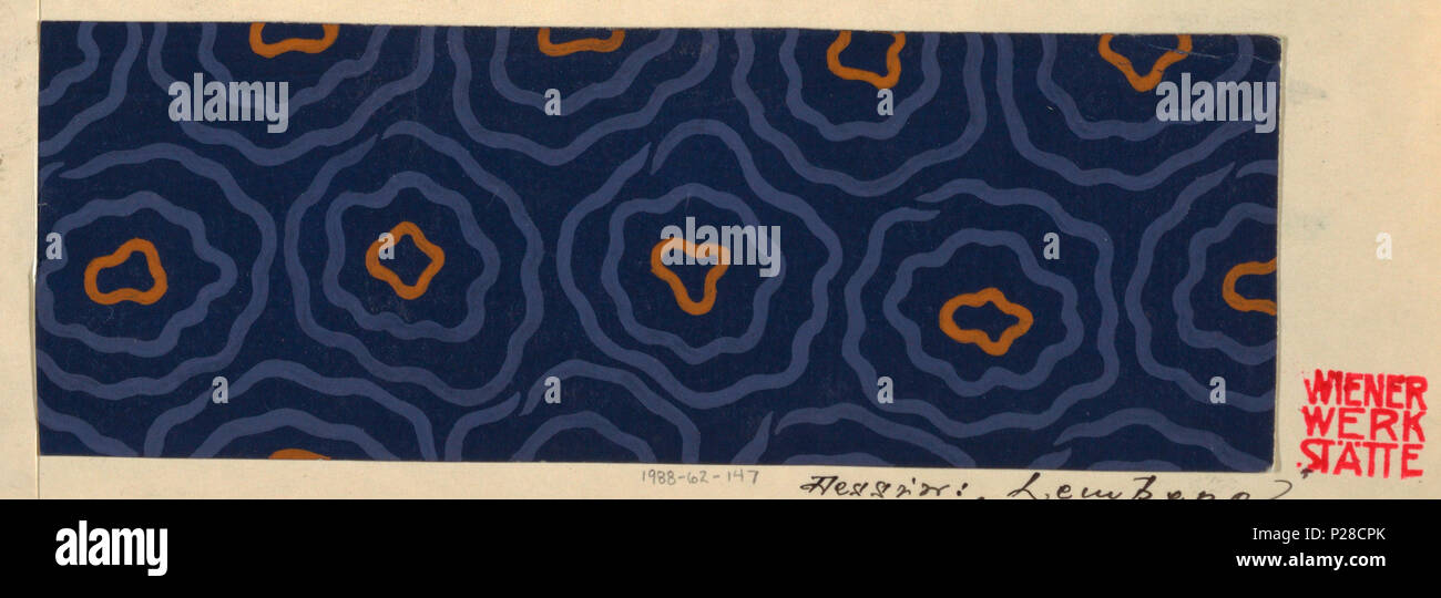 109 Drawing, Textile Design- Lemberg, 1916–18 (CH 18629907 Stock Photo ...