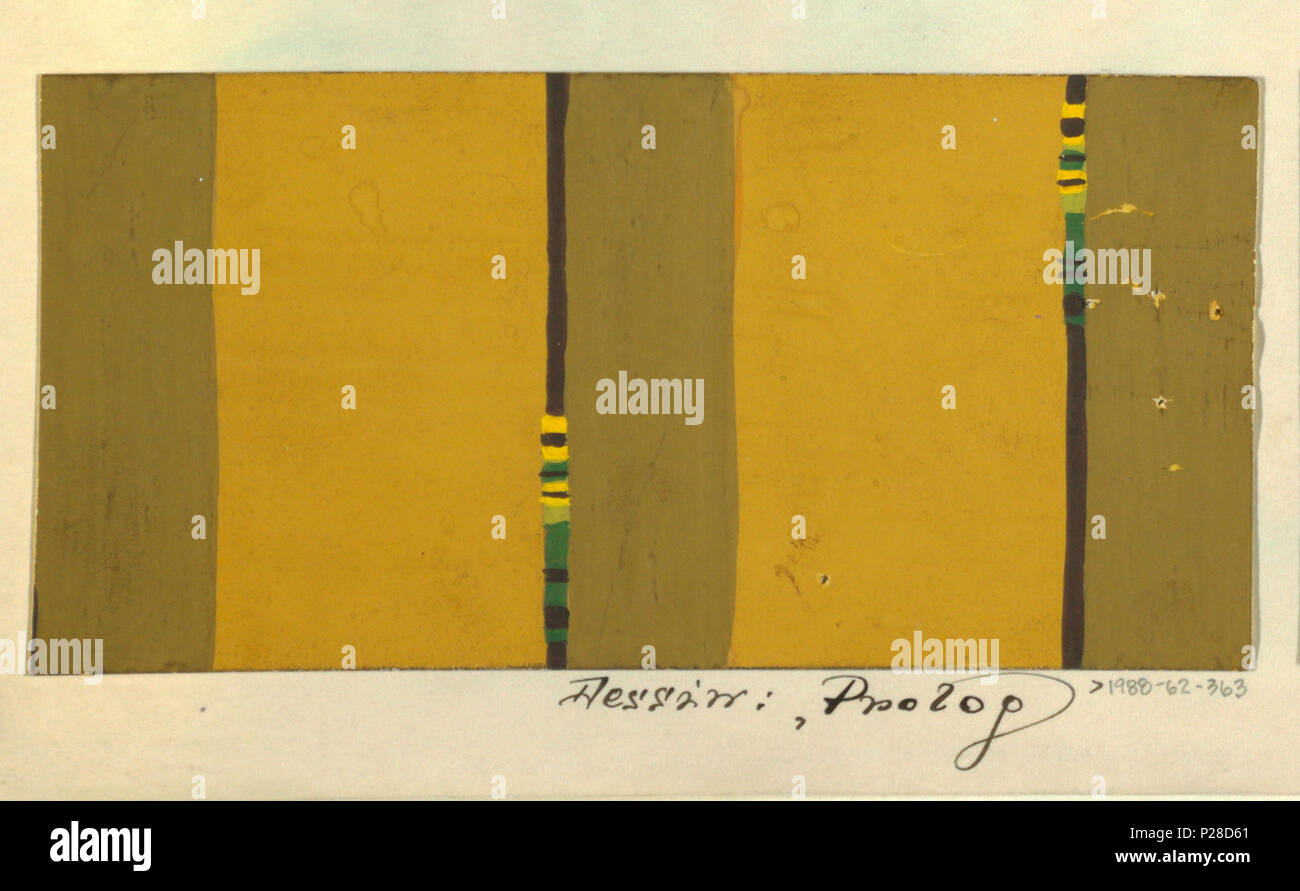 . English: Drawing, Textile Design: Prolog (Prologue), 1922 . English ...