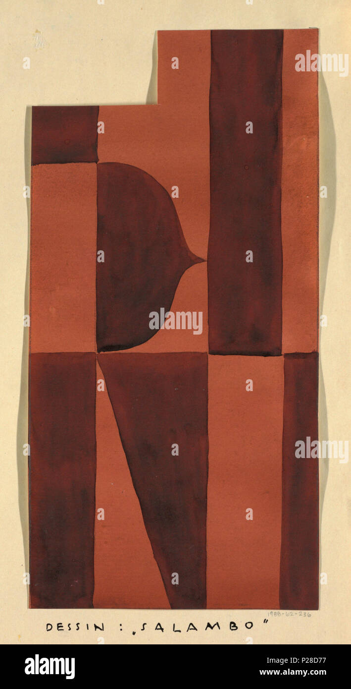 110 Drawing, Textile Design- Salambo, 1910–15 (CH 18630155 Stock Photo ...