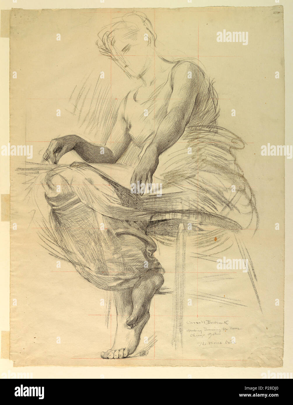 111 Drawing, The Morse Code; study for Manufactures Building, Chicago ...