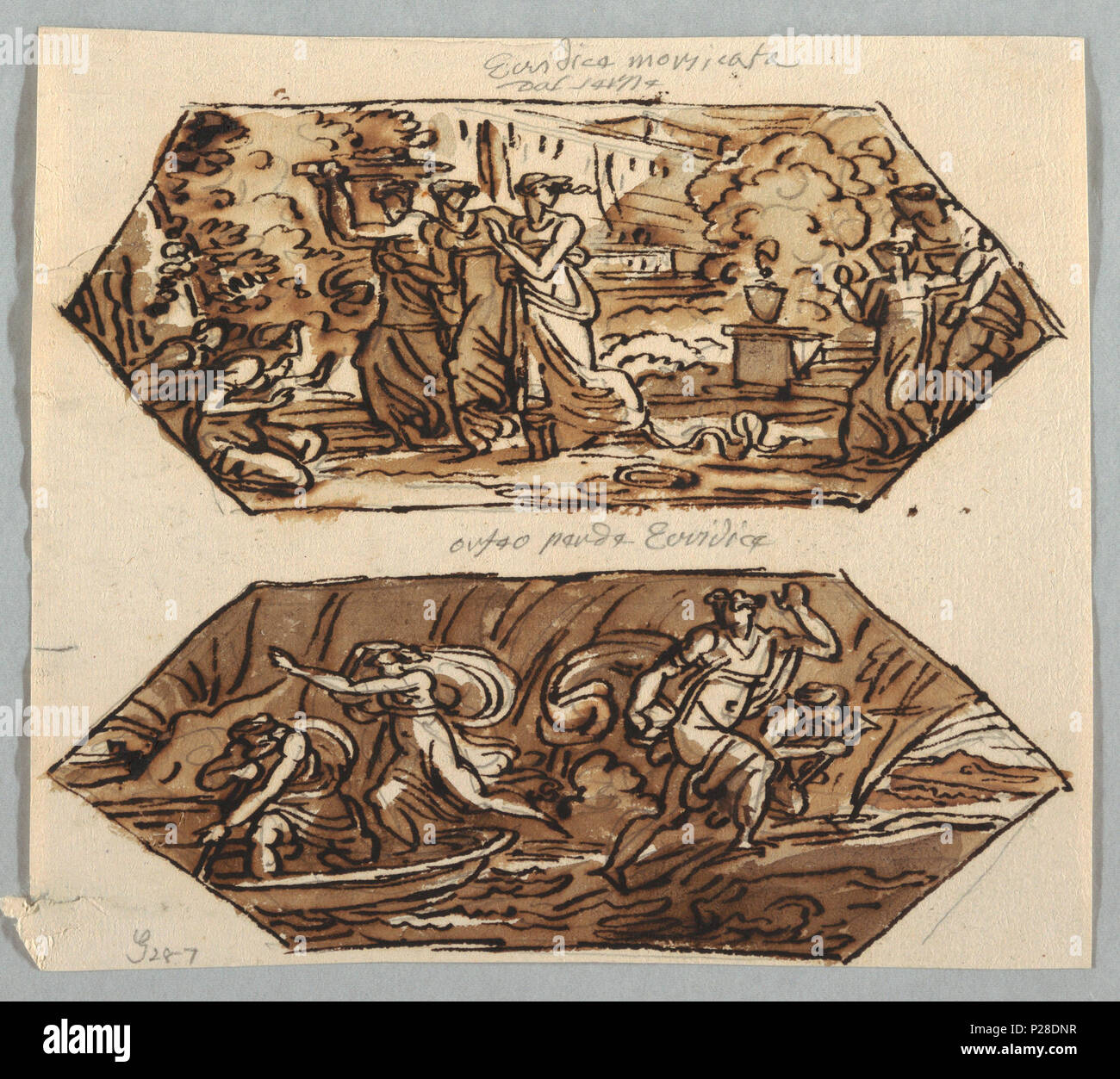 Orpheus and eurydice drawing hi-res stock photography and images - Alamy