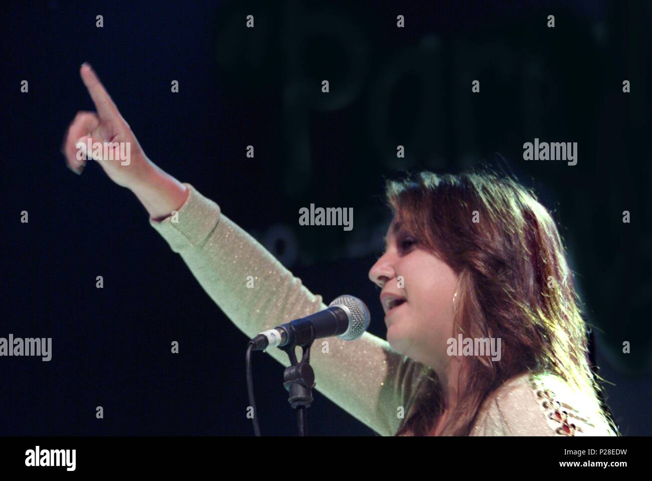 The spanish flamenco singer Niña Pastori during a performance Stock ...