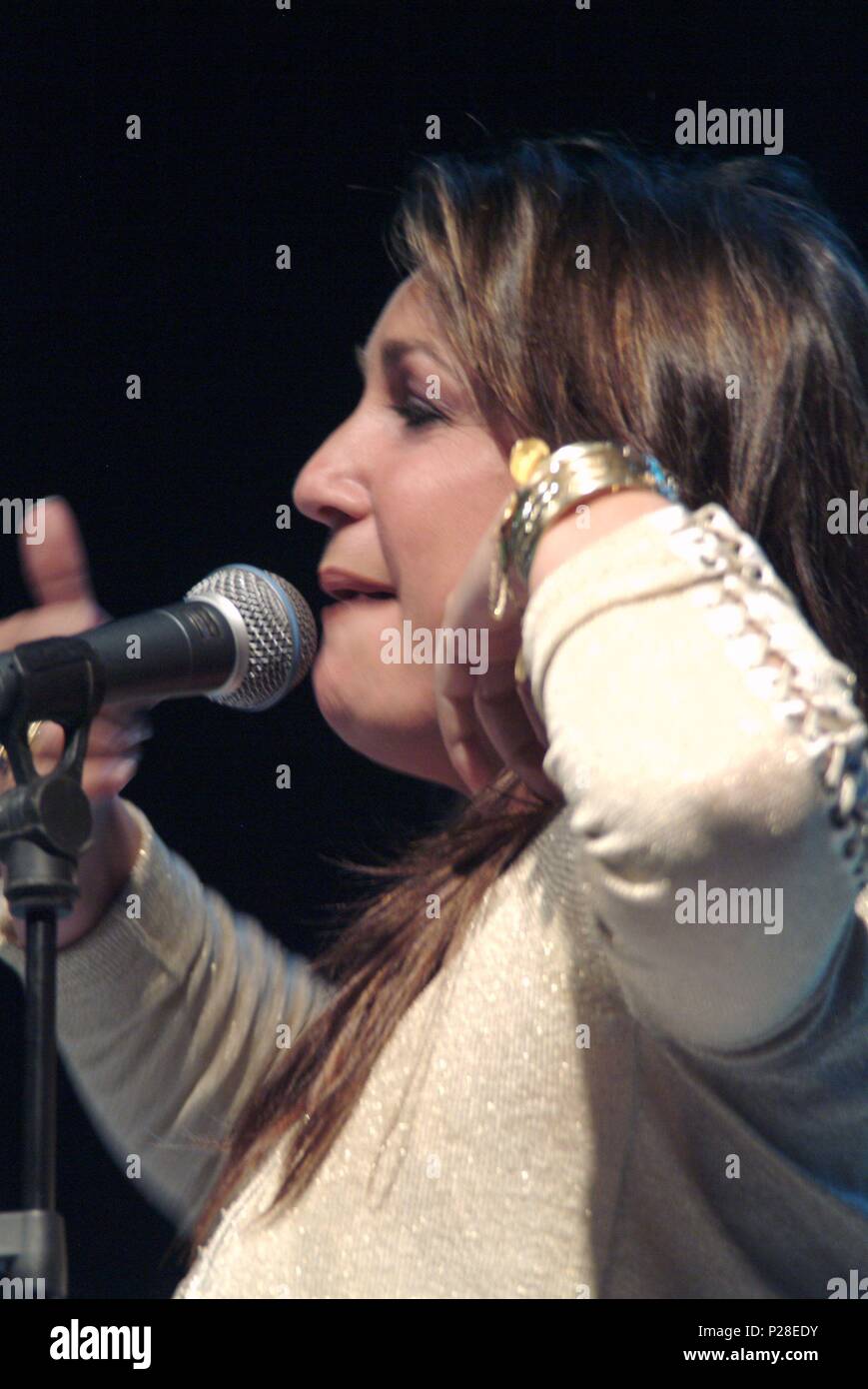 The spanish flamenco singer Niña Pastori during a performance Stock ...