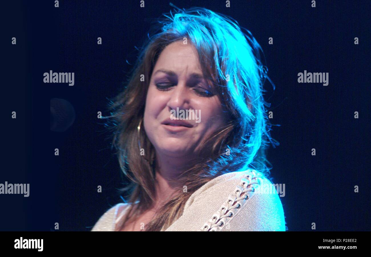 The spanish flamenco singer Niña Pastori during a performance Stock ...
