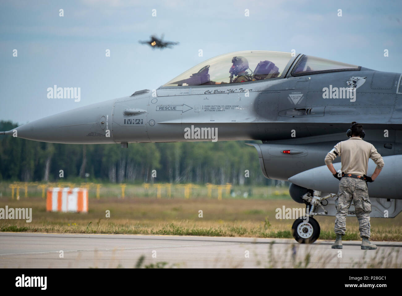 U.S. Air Force Senior Airman Greg Andrew, weapons technician assigned ...