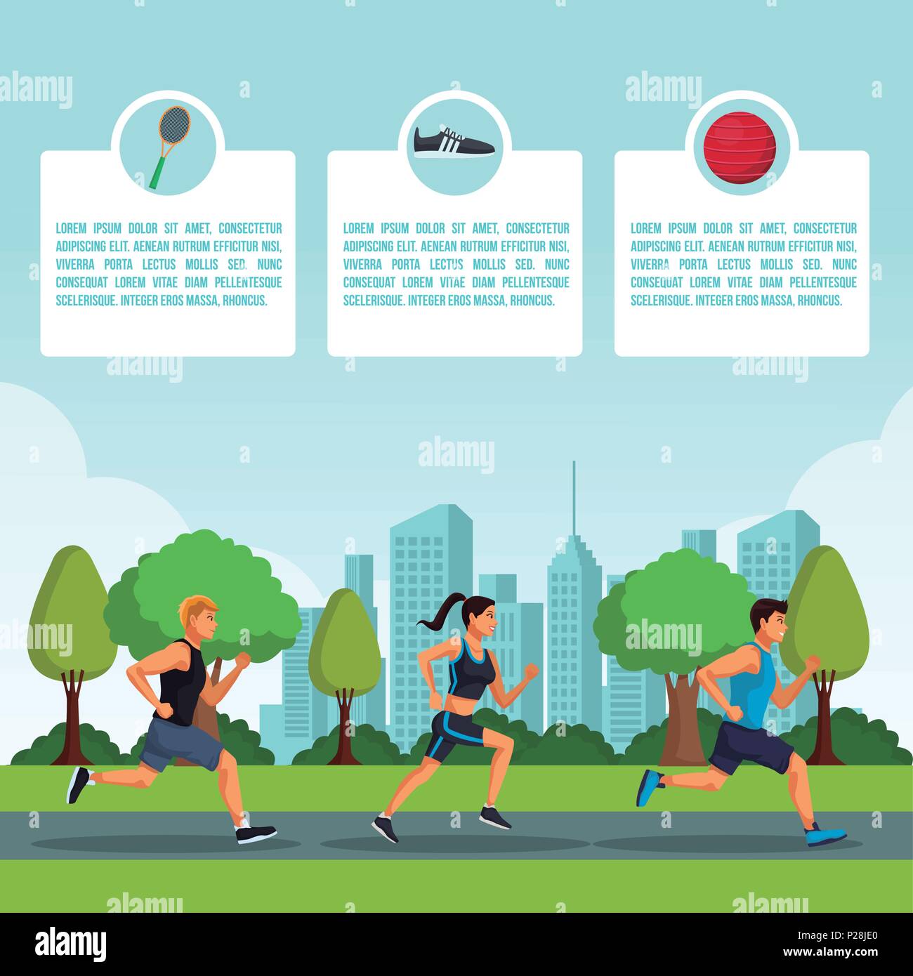 Fitness people infographic Stock Vector Image & Art - Alamy