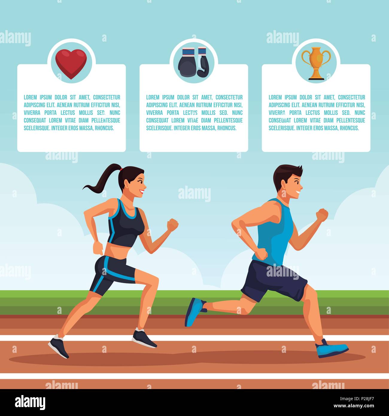 People running infographic Stock Vector Image & Art - Alamy