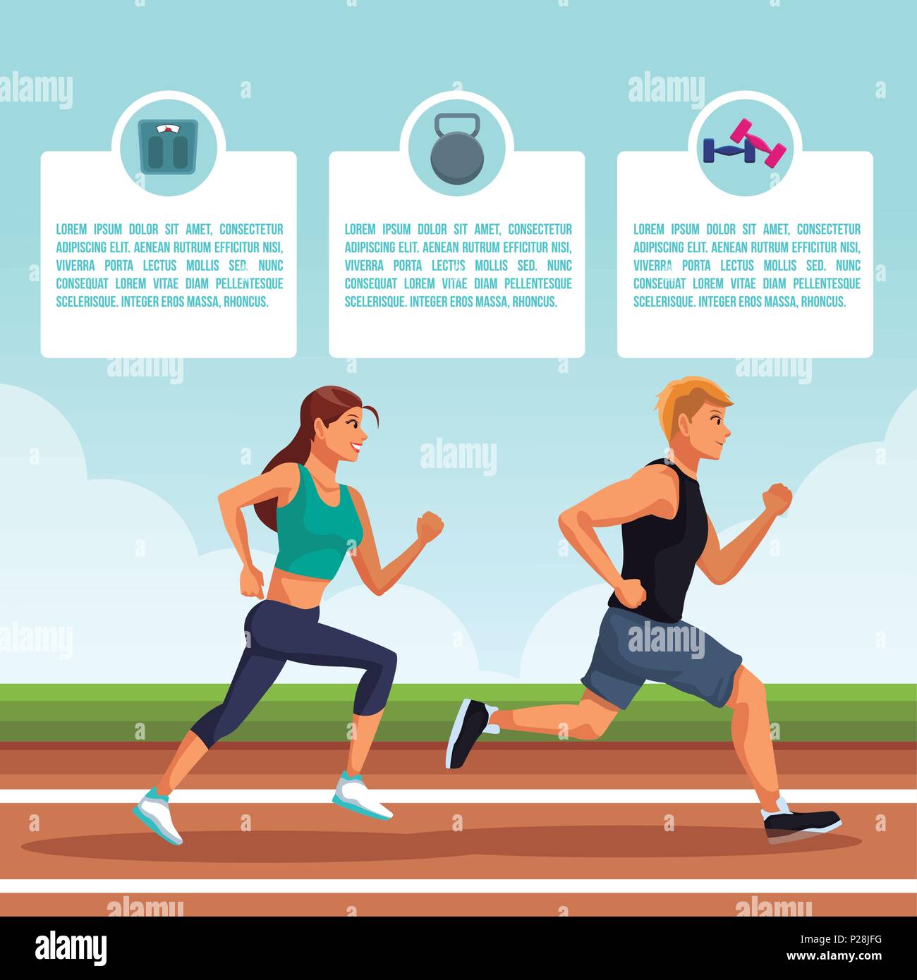 People running infographic Stock Vector Image & Art - Alamy