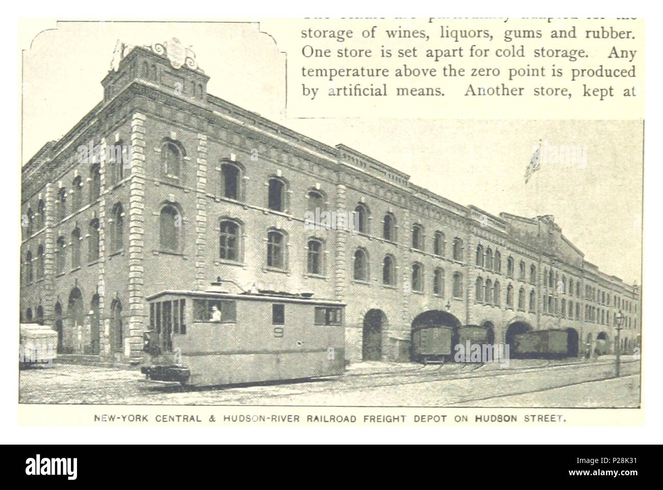 (King1893NYC) pg820 NEW-YORK CENTRAL & HUDSON-RIVER FREIGHT DEPOT ON ...