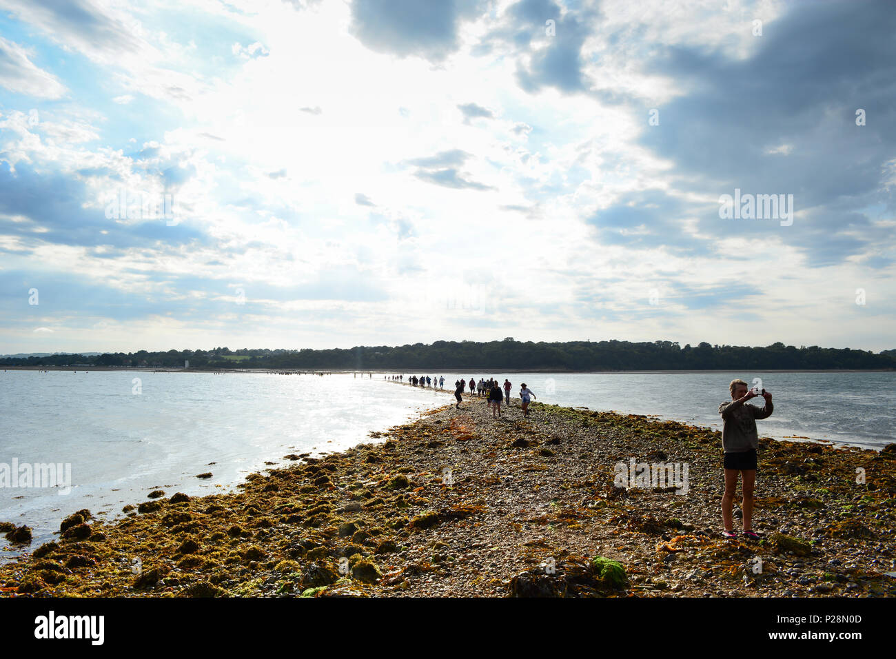 Bembridge and St Helens Fort Walk 2017 on the Isle of Wight, UK. The ...