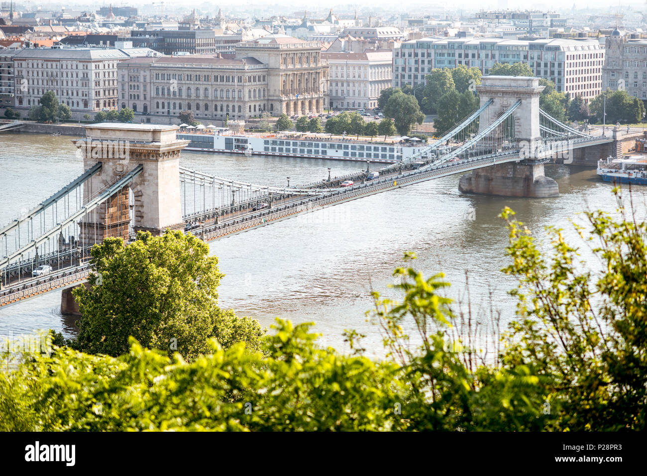 Beautiful cityscape budapest bridges hi-res stock photography and ...