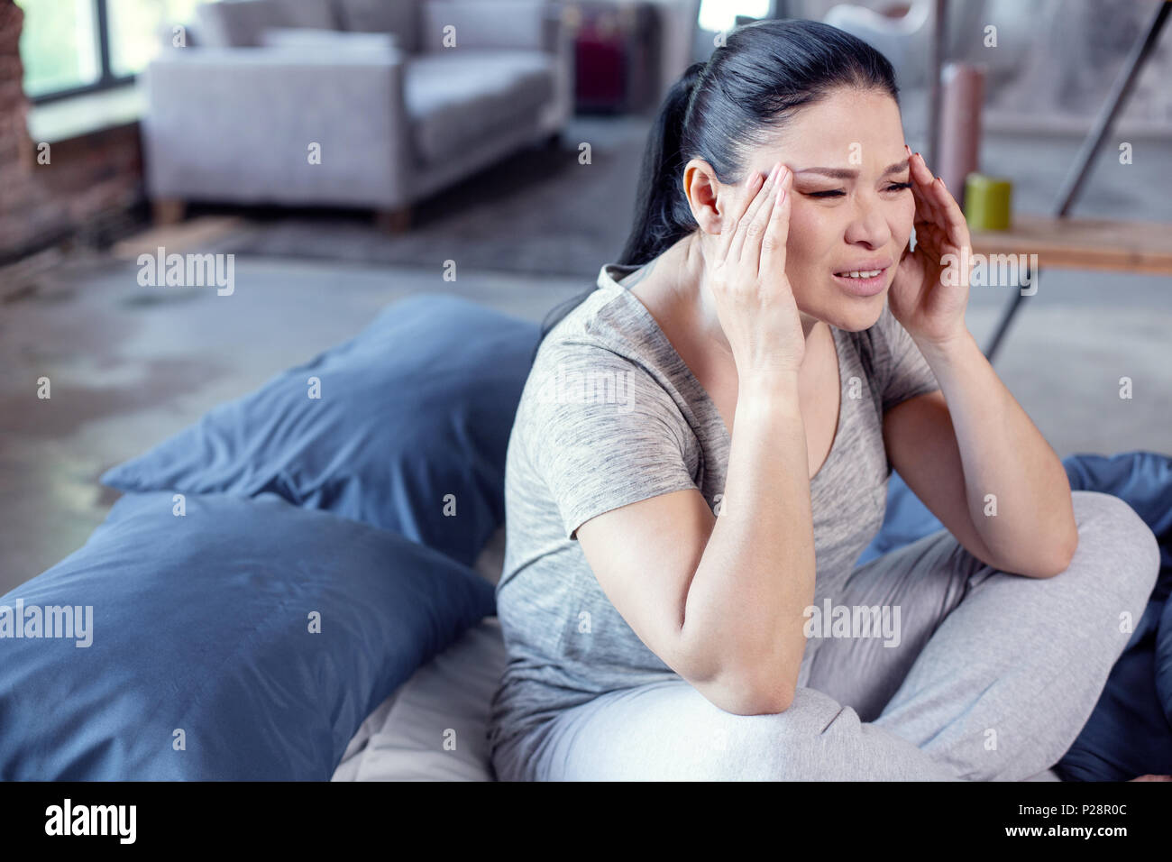 Haggard woman hi-res stock photography and images - Alamy
